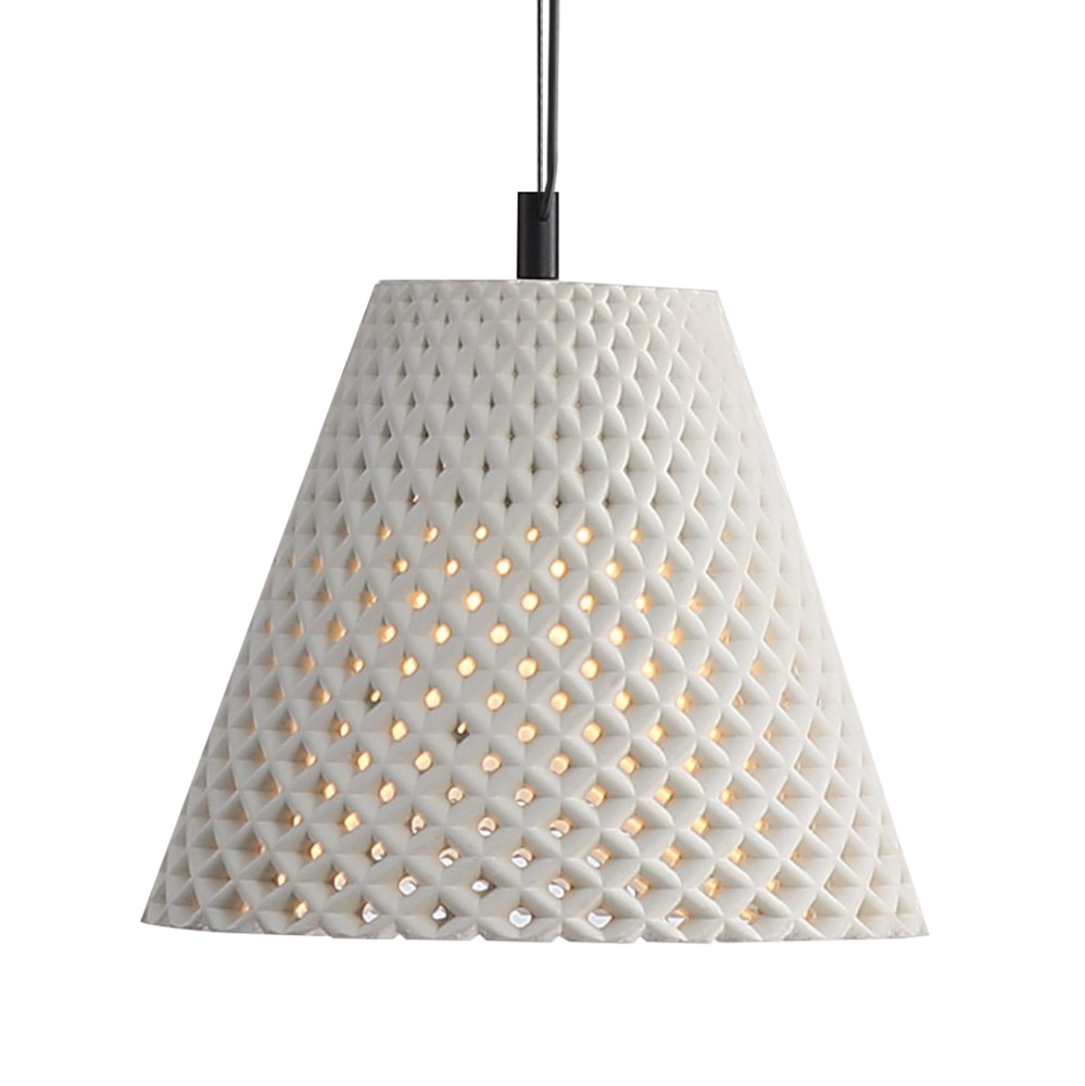 Golden Lighting Clarus 10in Integrated LED Pendant in White Sandstone ...